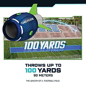 Aerobie Sonic Fin Football, Aerodynamic Russel Wilson Foam Football Toy, Outdoor Games for Kids and Adults Aged 8 and Up