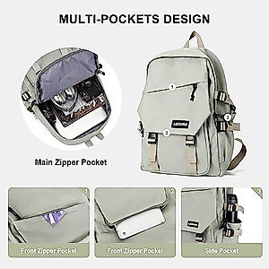 Lightweight School Bag College Laptop Backpack for Men Women Travel bag High School Middle Bookbag for Boy Girls