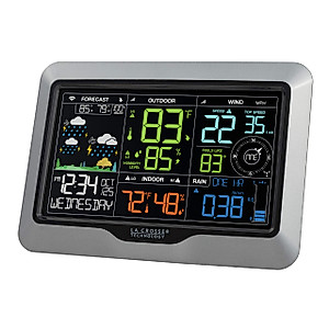 La Crosse Technology V40A-PRO-INT Wi-Fi Professional Weather Center, Silver