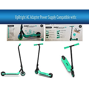 UpBright AC/DC Adapter Compatible with Segway Ninebot Zing A6 eKickScooter 10.8V 2500mAh 27Wh 10.8VDC Lithium Li-ion Battery 90W Kids' Electric Kick Scooter 082-07-0015 12.6V Power Supply Cord Charger