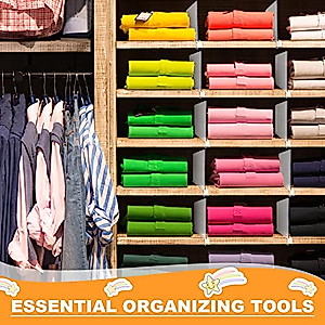 4 Pcs Acrylic Shelf Dividers Closets Shelf and Closet Separator for Clothes Wardrobe in Bedroom Kitchen and Office Shelves, 11.81 x 8.07 x 1.18 Inch