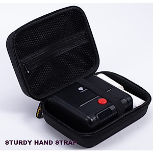 Phomemo Case 2025 Upgrade Version M110 M100 M150 M200 M221 Label Printer,M220 Thermal Label Maker, M04S Sticker Photo Printer Storage Holder Tape Paper Roll&USB Cable(Box Only)-Black