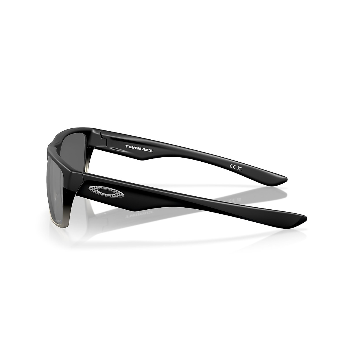 Oakley Men's OO9189 TwoFace Square Sunglasses, Matte Black/Chrome Iridium, 60 mm