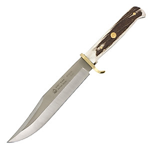 Puma SGB Bowie Stag Hunting Knife with Leather Sheath