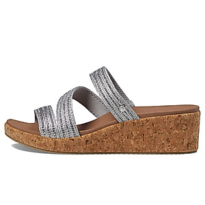 Skechers Arch Fit Beverlee - Always Classy Silver 6 B (M)
