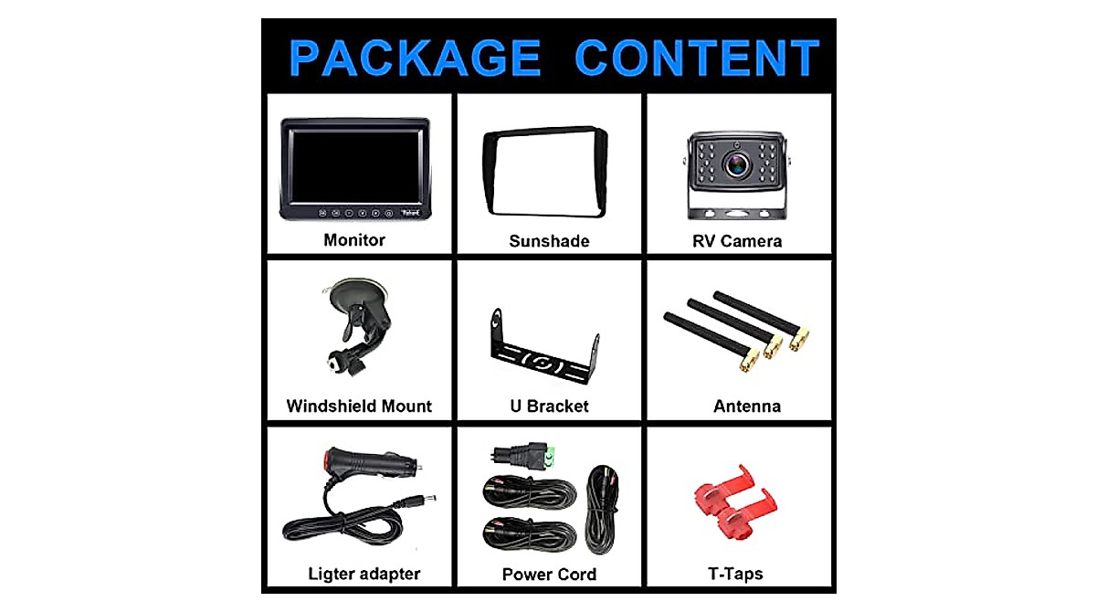 Rohent Wireless RV Backup Camera | 1080P HD Night Vision