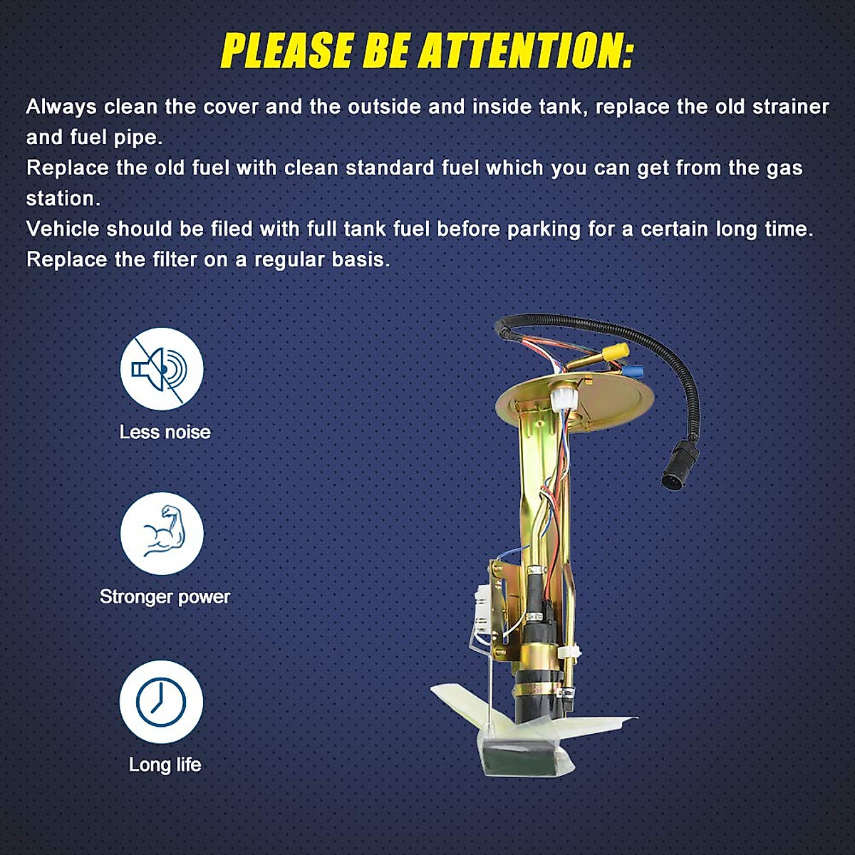 Fuel Pump Module Assembly E2297S for 1999 2000 2001 2002 FORD EXPEDITION 4.6L 5.4L 1999 LINCOLN NAVIGATOR (4WD Only) TOPSCOPE FP2297S