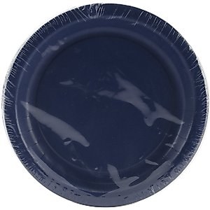 Creative Converting Touch of Color 24 Count Paper Lunch Plates, Navy