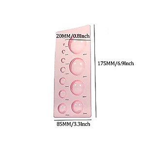 MIAO YUAN 6 PCS DIY Quilling Roll Paper Mold 3D Dome Hemisphere Mold Concave-Convex Spherical Shaper Manual Paper Card Craft Project