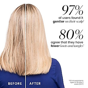 Tangle Teezer Large Ultimate Detangler Hairbrush for Wet & Dry Hair, Eliminates Knots & Reduces Breakage for Long, Thick, & Curly Hair Types, Vanilla