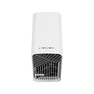 Fractal Design Torrent Nano White - Clear Tint Tempered Glass Side Panel - Open Grille for Maximum air Intake - 180mm PWM Fan Included - Type C - mITX Airflow Mini Tower PC Gaming Case