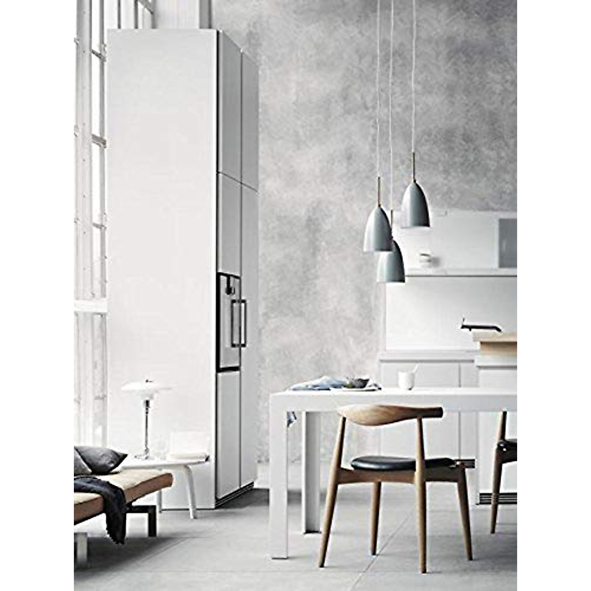 2xhome Set of 2 Contemporary Farmhouse Real Solid Wood Cushion Seat Dining Chairs Elbow Side Chair (Natural)