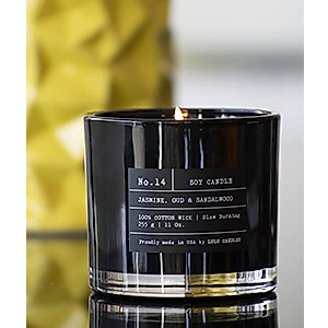 Lulu Candles | Tobacco, Spice & Vanilla | Luxury Scented Soy Jar Candle | Hand Poured in The USA | Highly Scented & Long Lasting- 11 Oz.