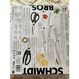 SCHMIDT BROS 5 PPIECE KNIFE AND SHEAR COMBO SET WHITE, ART 1759378