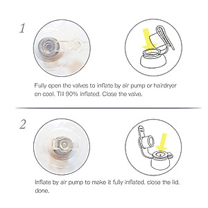 Novelty Place 2 Pcs Jumbo Inflatable Dice, 20" White and Black Giant Dice for Indoor and Outdoor Broad Game, Ludo and Pool Party