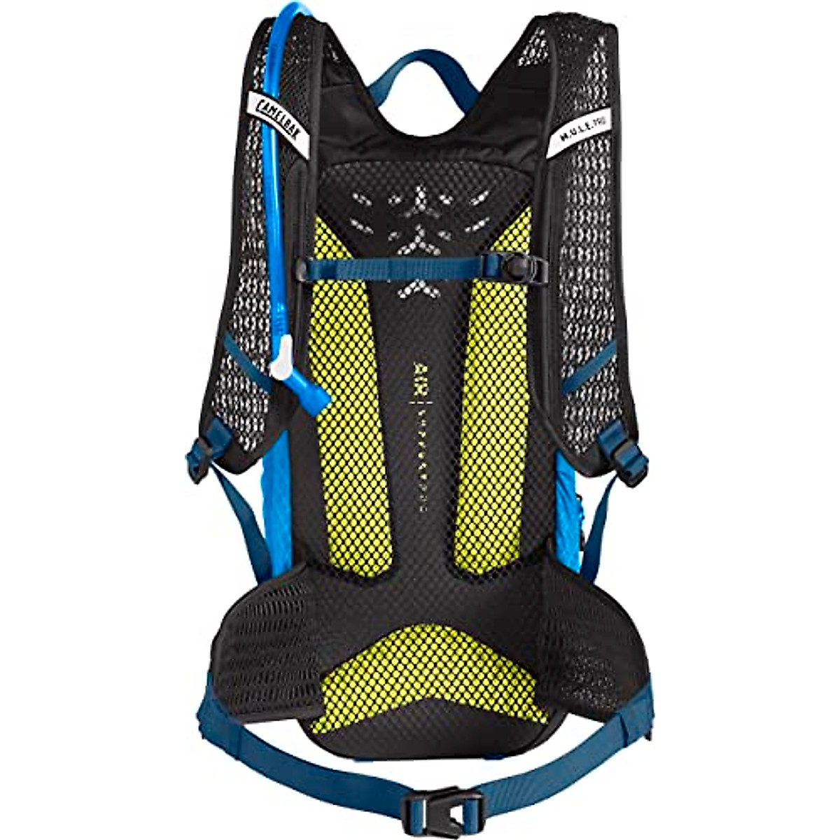 CamelBak M.U.L.E. Pro 14 Bike Hydration Backpack 100oz - Body Mapping Technology, Ibiza Blue/Orange