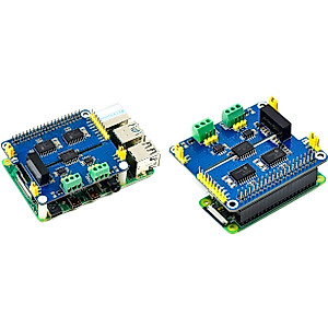 2-Channel Isolated CAN Bus Expansion HAT for Raspberry Pi 4B/3B+/3B/2B/B+/A+/Zero/Zero W, MCP2515 + SN65HVD230 Dual Chips Solution Allow 2-CH CAN Communication Onboard Multi Protection Circuits