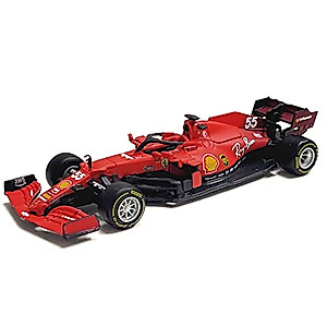 Bburago 1/43 2021 Ferrari SF21 F1#55 Carlos Sainz Diecast Model Car 36829