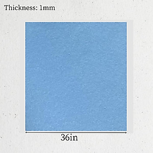 Rebehari 1Yard Felt Fabric Sheets for Crafts, Squares Felt Fabric Sheets, Felt Paper for DIY Sewing Craft, Non-Woven Felt Fabric for Sewing Patchwork Material, 1mm Thick, Light Sky Blue