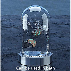 M18 Bluetooth 5.0 Wireless Earbuds with Wireless Charging Box IPX7 Waterproof TWS Stereo Earphones in-Ear Built-in Mic Earphones with Sound with deep bass, Suitable for Sports Black