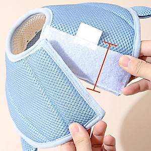 Cat Cone Collar, Cute Comfortable Cat Recovery Collar for Post-Surgery Wound Healing, Adjustable Pet Cone E-Collar Protective Collar for Cat Kitten Prevent from Licking Wounds Blue L