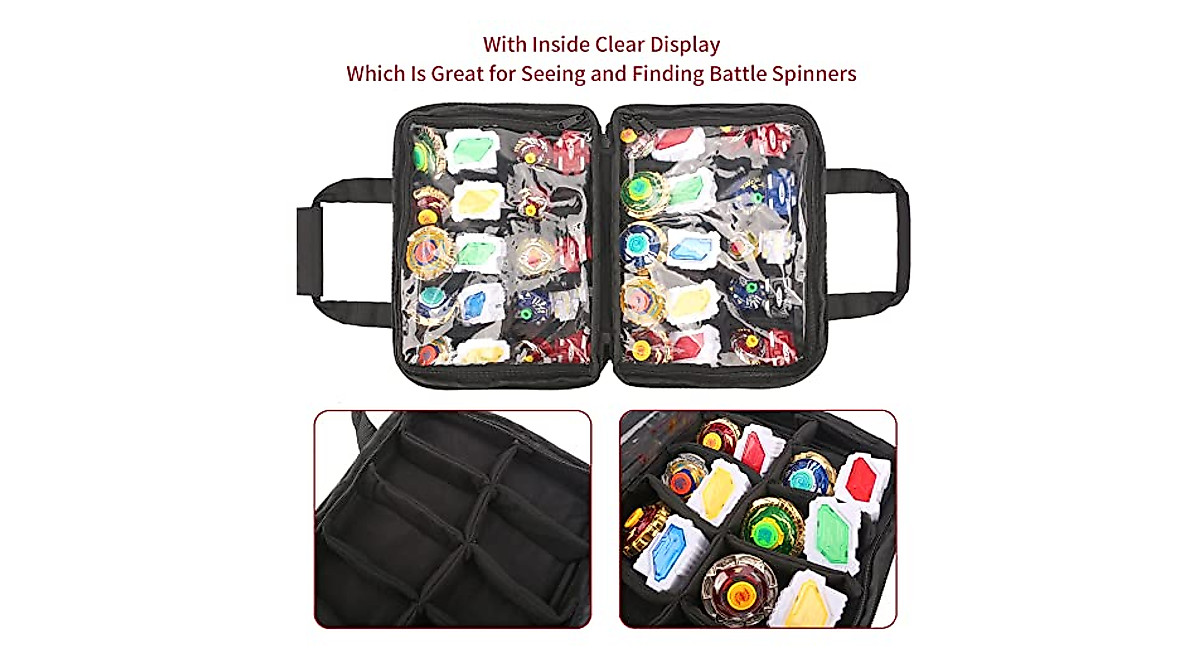 KISLANE 40 Battle Spinners Carrying Case for Beyblade