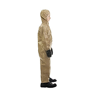 MIRA SAFETY Suit Disposable Protective Coverall with Hood and Elastic Cuff Size (YS)