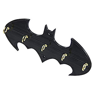 Medallurgy Retro Batman Key Rack Holder Hanger Hook Dark Knight Entryway Organization Decor Wall Key Hooks Jewelry Organizer