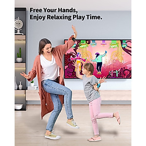 RTTACRTT Wrist Bands for Just Dance 2024 2023 2022 2021 Switch and for Zumba Burn It Up, Adjustable Elastic Dance Soft Straps for Switch & Switch OLED Joy Con Controller, 2 Pack for Adults and Kids