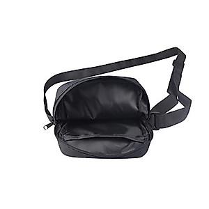 GIFTPUZZ Black Cat Print Crossbody Purses for Women Messenger Shoulder Bags Teen Casual Sling Sports Cross Body Purse Pouch Teens Girls Tote Organizer Storage Small, Solid Black