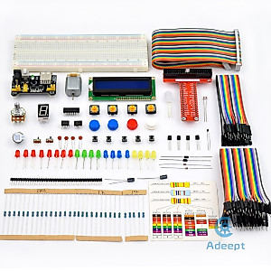 Gewbot Starter Kit for Raspberry Pi 3, 2 Model B/B+, C and Python Code, LCD1602, Motor, Raspberry Pi Beginner Starter Kit with PDF Guidebook