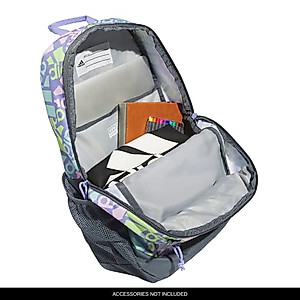 adidas Creator 2 Backpack, Adi Multi Collage Light Purple/Onix Grey/White, One Size
