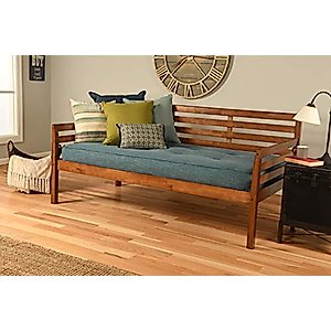 Kodiak Furniture Boho Daybed, Linen Aqua Mattress