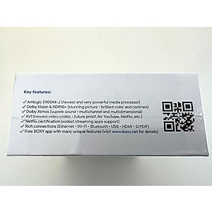 BOXY Android TV Box, Streaming Media Player 4K, Dune HD Media Center, Mini PC, AV1, USB 3.0, Ethernet, MKV/ISO 4K DV P7 FEL AFR, HDR10+, DTS, Netflix in 4K Dolby Vision & Atmos, Voice