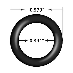 Joywayus Propane Natural Gasket O-Ring for Propane Tank Cylinder POL Adapter Fitting 0.579"OD (10PCS)