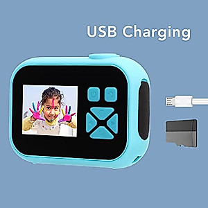 Kids Camera for Girls Boys, 24MP 1080P FHD Digital Camera with 2 inch Screen, 4X Zoom, HD Digital Video Cameras for Toddler, Kids Digital Camera Birthday Gifts