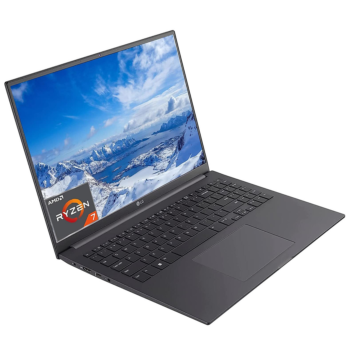 LG 2023 UltraPC Thin Slim Lightweight Laptop, 16 Inch WUXGA 1920x1200 Anti-Glare IPS Display, Ryzen 7 5825U 8Cores Up to 4.5GHz, 16GB RAM 1TB SSD, AMD Radeon, Win11, Gray +CUE Accessories