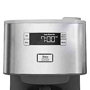 GE Drip Coffee Maker With Timer | 10-Cup Thermal Carafe Pot Keeps Coffee Warm for 2 Hours | Adjustable Brew Strength | Wide Shower Head for Maximum Flavor | Kitchen Essentials | Stainless Steel