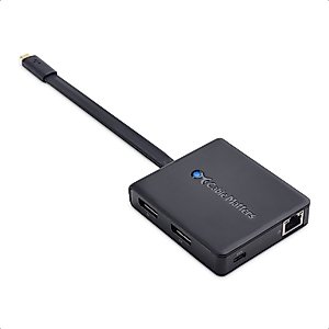 Cable Matters Dual Monitor USB C Hub (USB C Dock) with Dual 4K DisplayPort, 2X USB 2.0, Ethernet, and 60W Charging - Thunderbolt 4 / USB4 / Thunderbolt 3 Port Compatible for Windows and Linux