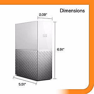 Western Digital 4TB My Cloud Home Personal Cloud - WDBVXC0040HWT-NESN, Single Drive, White