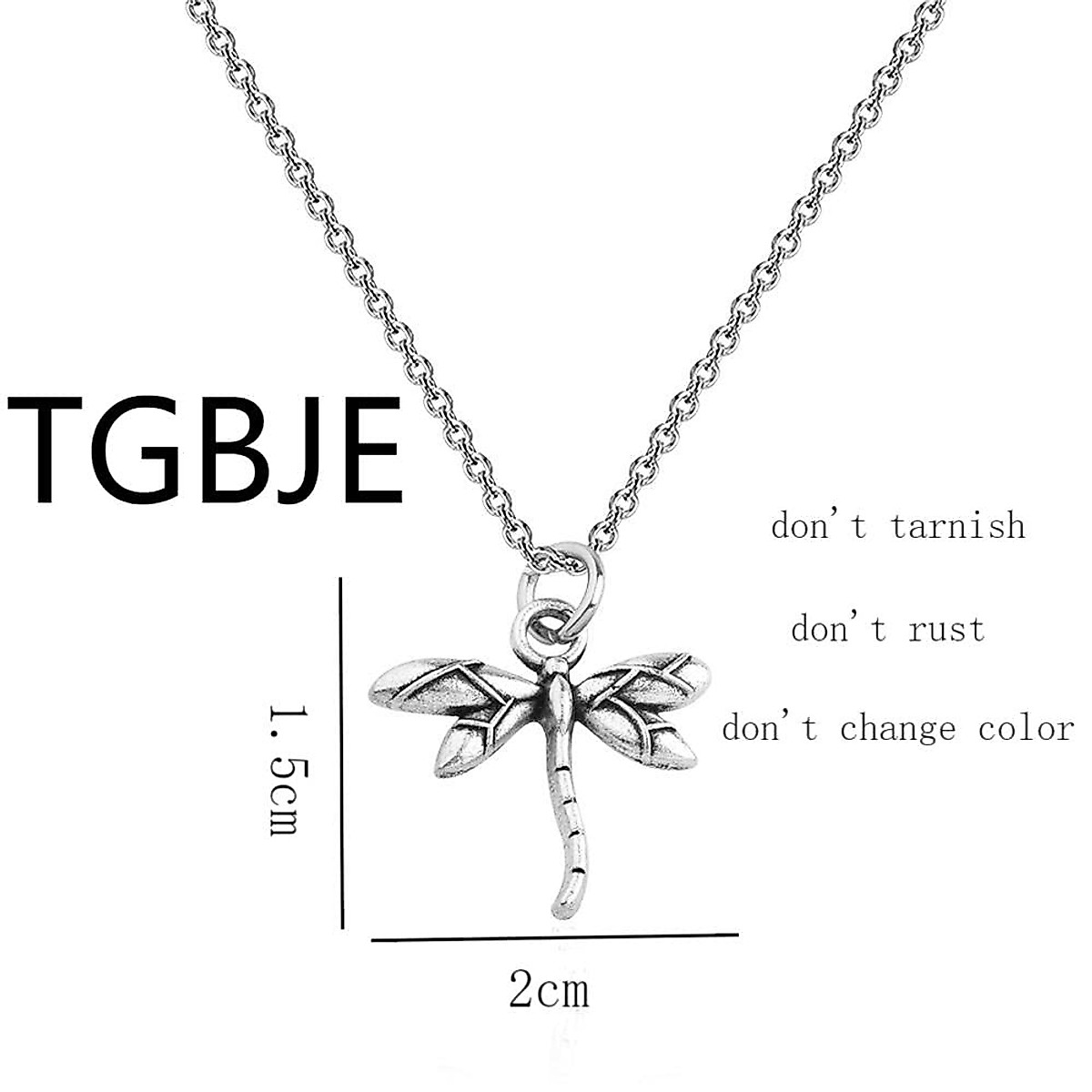 TGBJE Dragonfly Necklace Dragonfly Spirit Animal Gift for Women Daughter Dragonfly Charm Jewelry (Dragonflies Necklace)