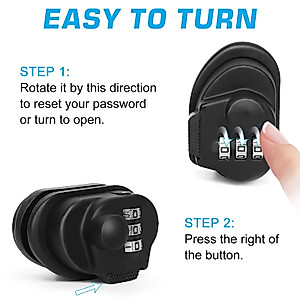 UrbanX Professional Trigger Lock - 3 Digit Combination Lock for Handgun - Fits Pistols, Rifles, BB Rifles & Shotguns - 1 Pack
