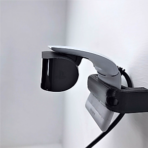 3D Cabin Wall Bracket HD Camera Wall Mount Holder Compatible with The PS5 PlayStation 5 White