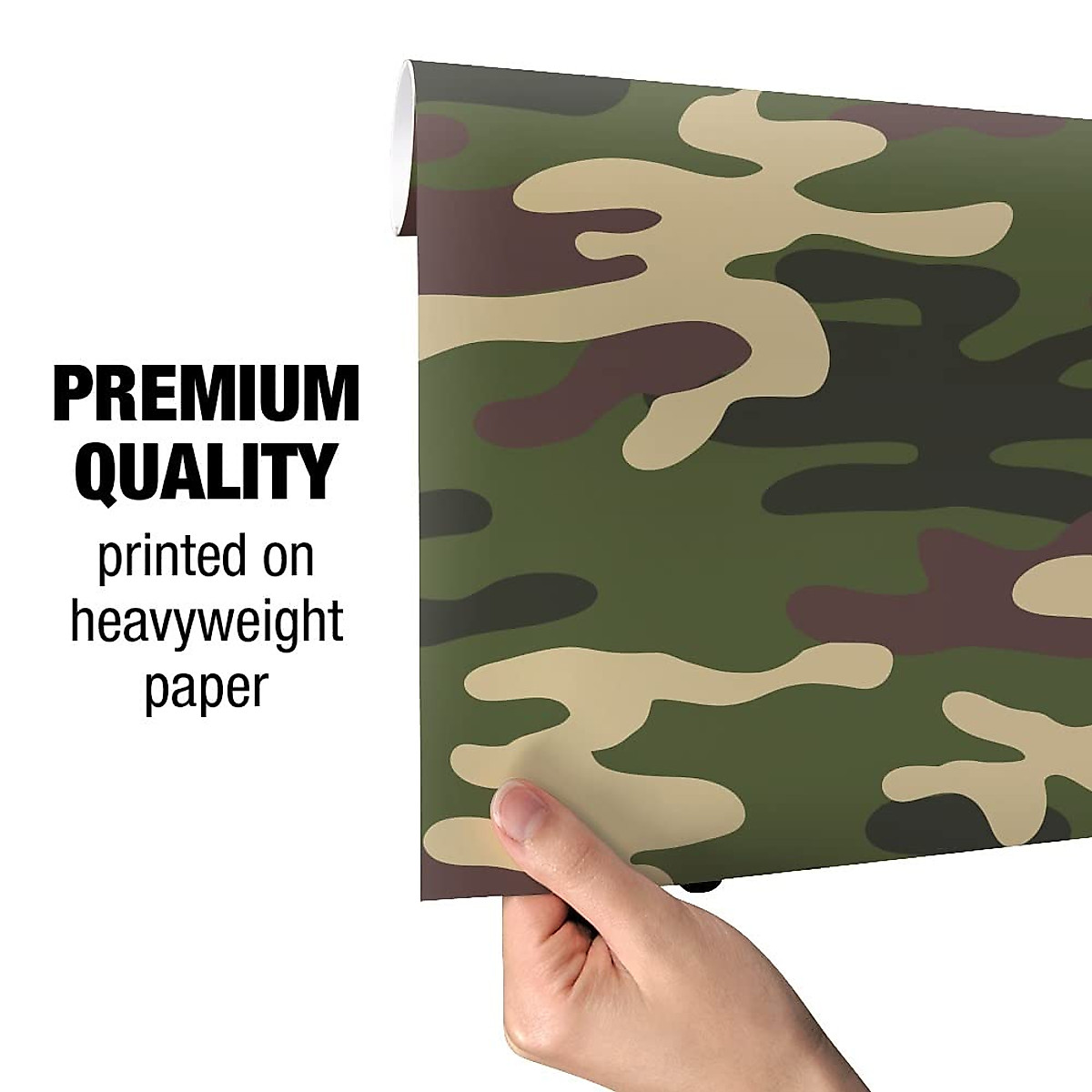 GRAPHICS & MORE Green Camouflage Gift Wrap Wrapping Paper Rolls