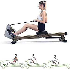 Rowing Machines Rowing Machine Indoor Exercise Equipment with 12 Level Adjustable Resistance HD Data Display Cardio Fitness Equipm