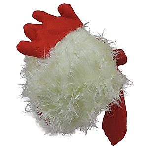 Jacobson Hat Company Chicken Rooster Plush Mask Hat, Red, Size Large