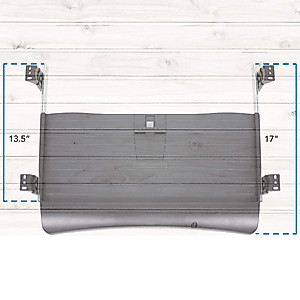 Mount-It! Keyboard Drawer Under Desk with Mouse Platform, Easy-Glide Sliding Under-Counter Computer Keyboard Tray 21 inch Wide