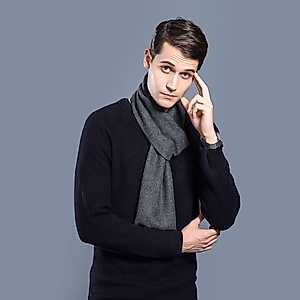OHAYOMI Mens Scarf Winter Fashion Formal Soft Scarves for Men
