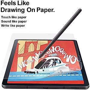 Zeking [2 Pack] Paperfeel Screen Protector Compatible with Samsung Galaxy Tab S8 Ultra/ S9 Ultra 14.6" (SM-X900/ X906), [Feel Like Paper Film Writing] Anti Glare Tablet PET Film for S-Pen