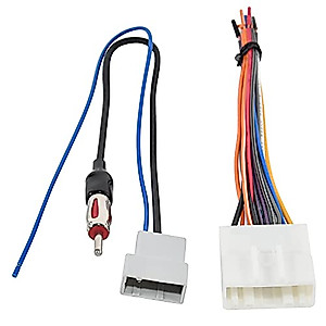 RED WOLF Car Radio Stereo Wire Harness with Antenna Adapter Cable Connector for Select 2007-2013 Nissan Subaru Infiniti Murano